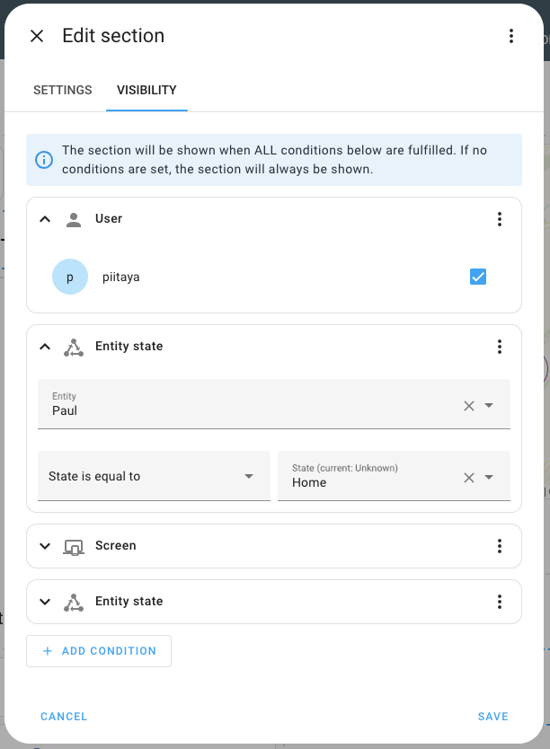 Sections (experimental) - Home Assistant